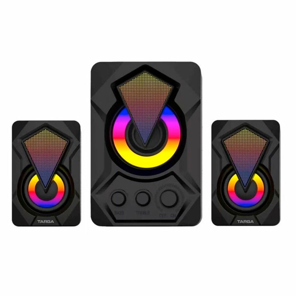 Parlantes Gamer Usb Targa Diamond Pro 8w Usb 2.1 Led