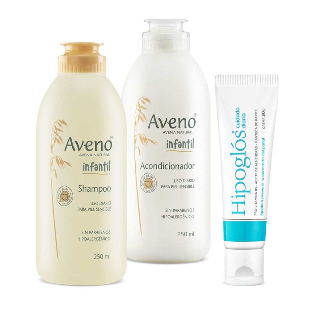 Kit Aveno Capilar Infantil + Hipoglós Cuidado Diario 30g