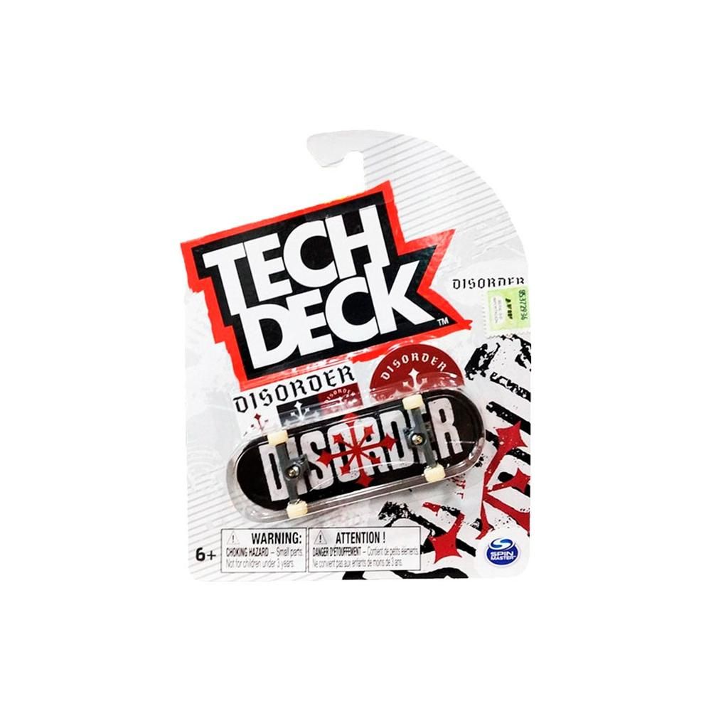 Tech Deck Patineta -13600 Color Disorder Negra