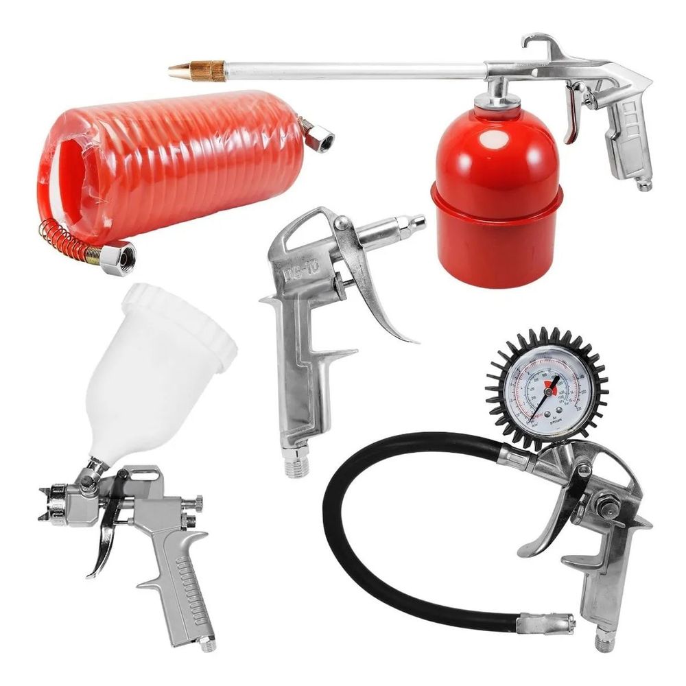 Kit 5 Piezas Para Compresor De Aire Lusqtoff Aa-5000k Gtia