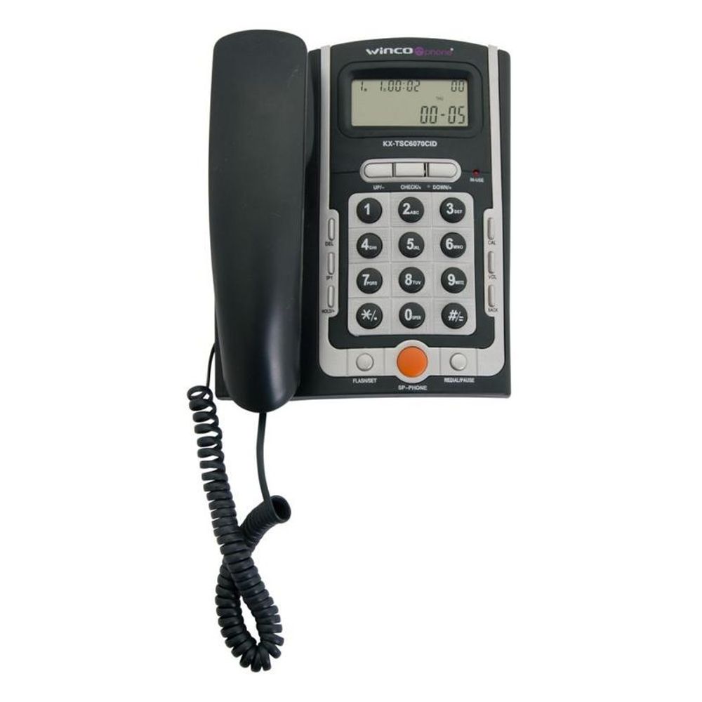 Teléfono con Cable de Mesa Winco TE6070 Blanco