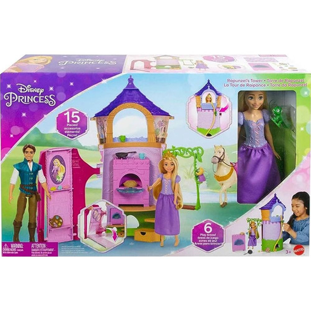 Disney Princess Torre De Rapunzel Accesorios Y Muñeca