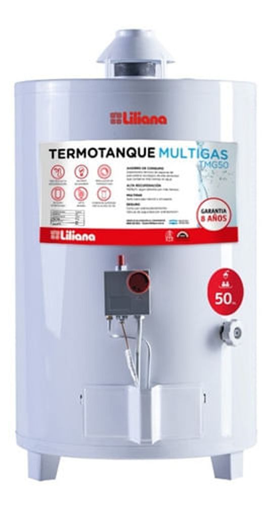 Termotanque A Gas Liliana Tmg50 50l Alta Recuperacion
