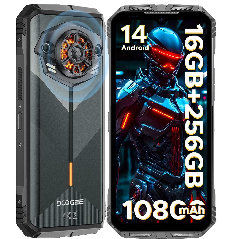 Smartphone DOOGEE S Punk Android 14 16 GB+256 GB/1 TB 10800 mAh