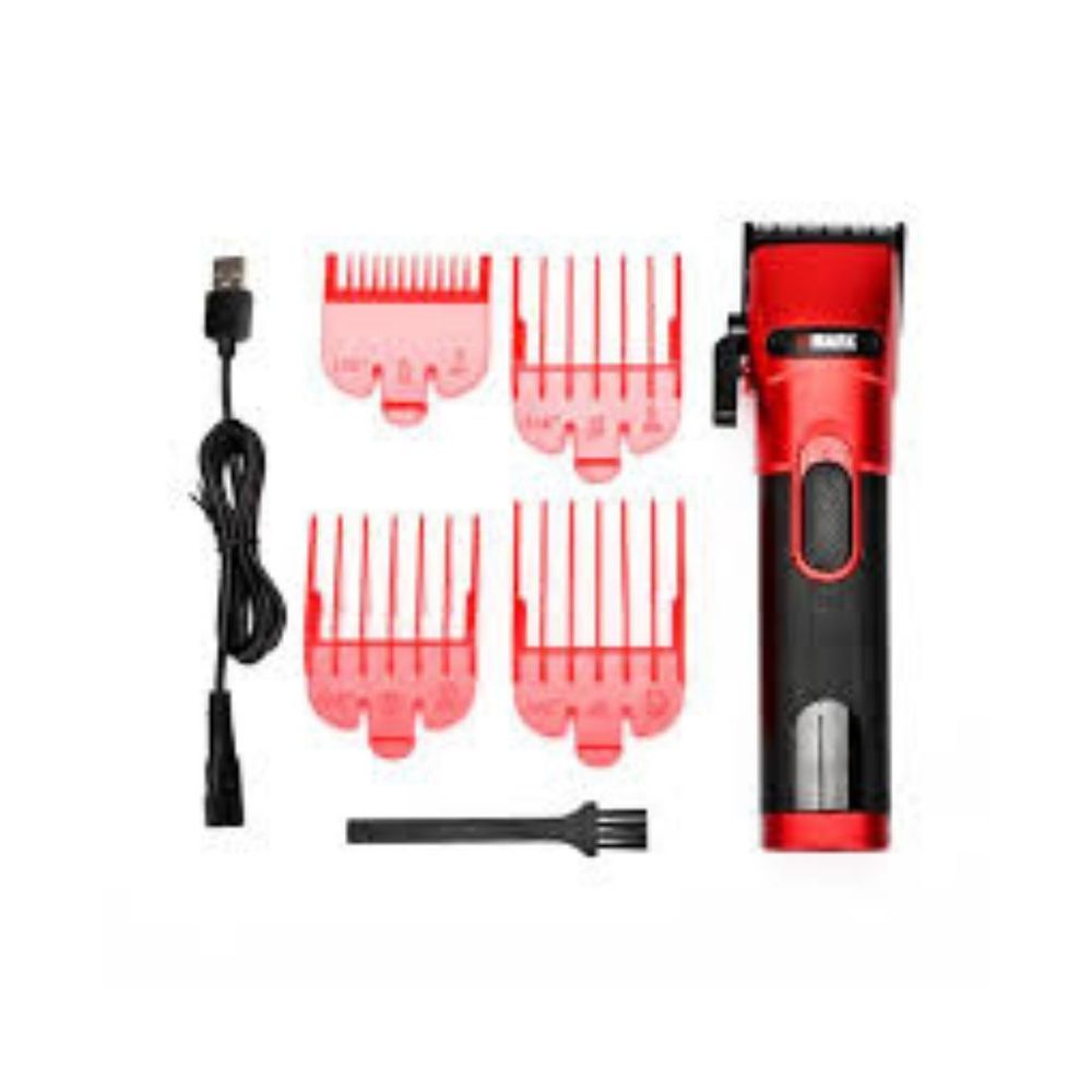 Cortadora De Pelo Wmark Ng121 Roja 220v