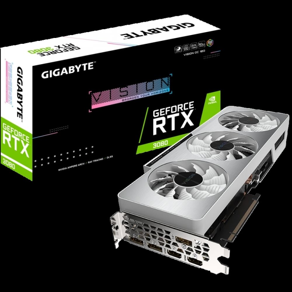 Vga Gigabyte Geforce Rtx 3080 Vision Oc 10g Lhr (9480) Gigabyte