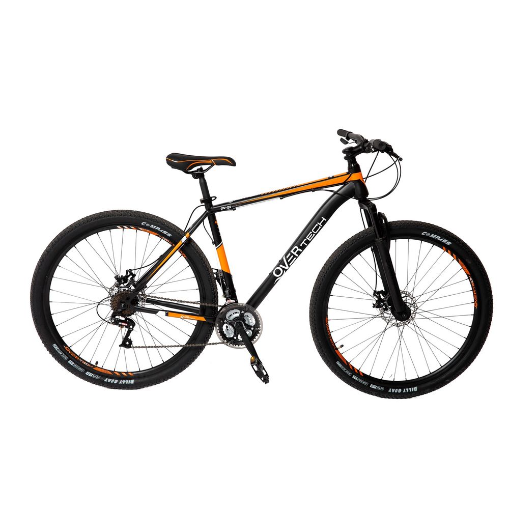 Bicicleta Mountain Bike Mtb Overtech R29 Acero 21v Freno A Disco Negro ...