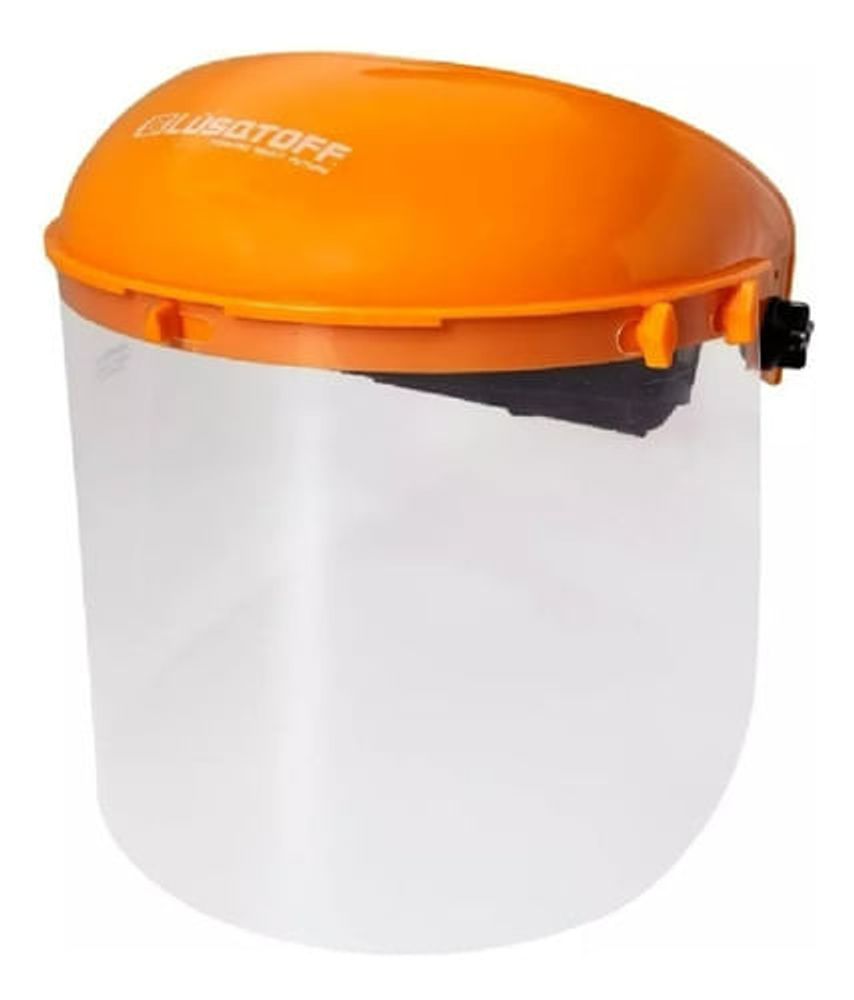 Mascara Protección Facial Lusqtoff Regulable Naranja Fsl10-8