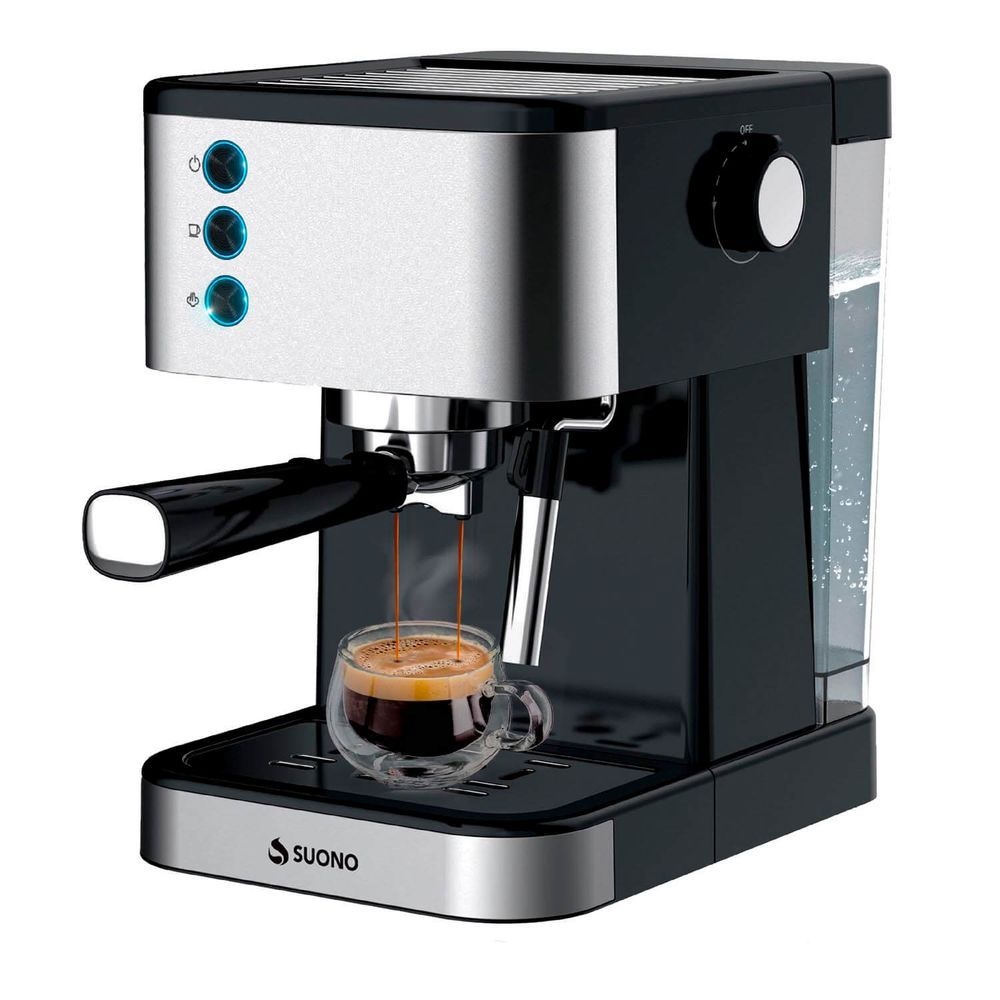 Cafetera Expresso Maker 1.5 L Acero Inoxidable 20 Bar 1350 W