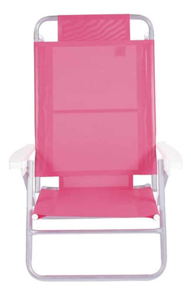 Reposera Reclinable De Playa Mor Summer 002118 Rosa Acero