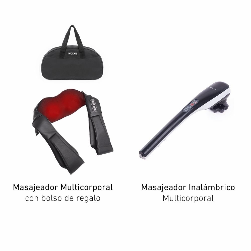 Combo Wolke Masajeador Bolt Multicorporal + Smart Robot Cervical