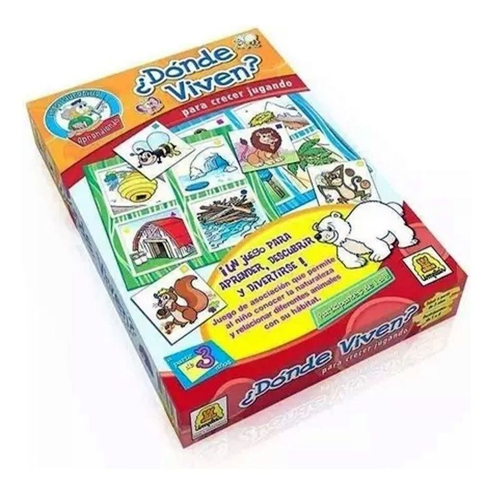 Juego De Mesa Donde Viven ? Implas Didactico Cod 329