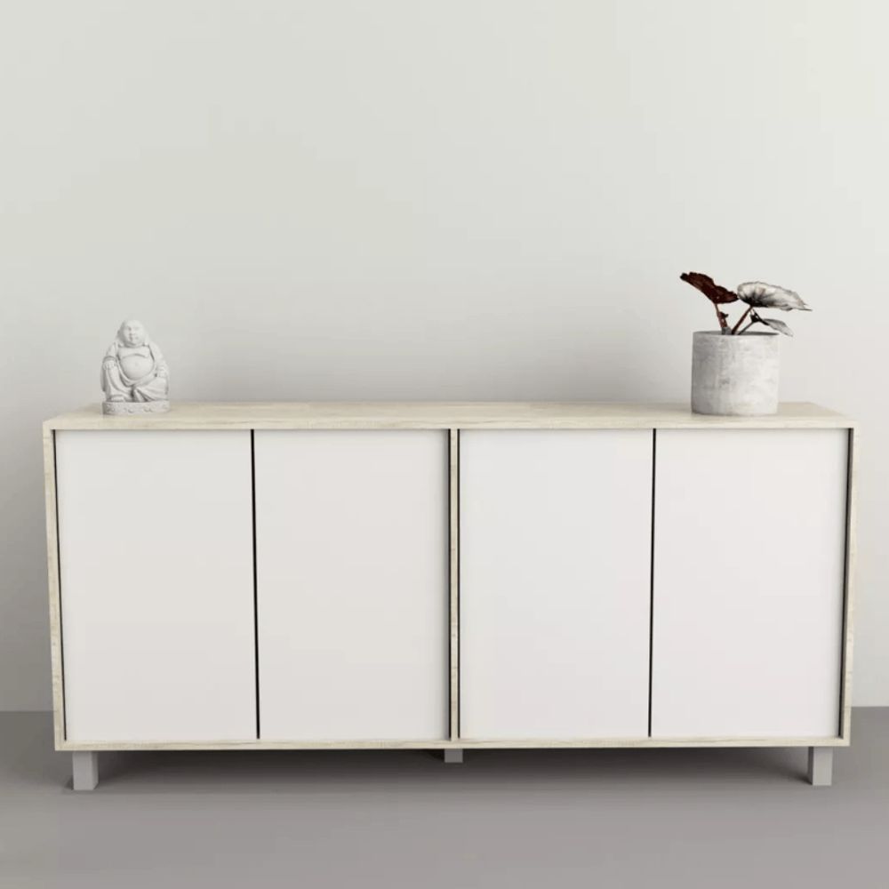 Bahiut vajillero 4 puertas 1.80m color Nevado-Everest