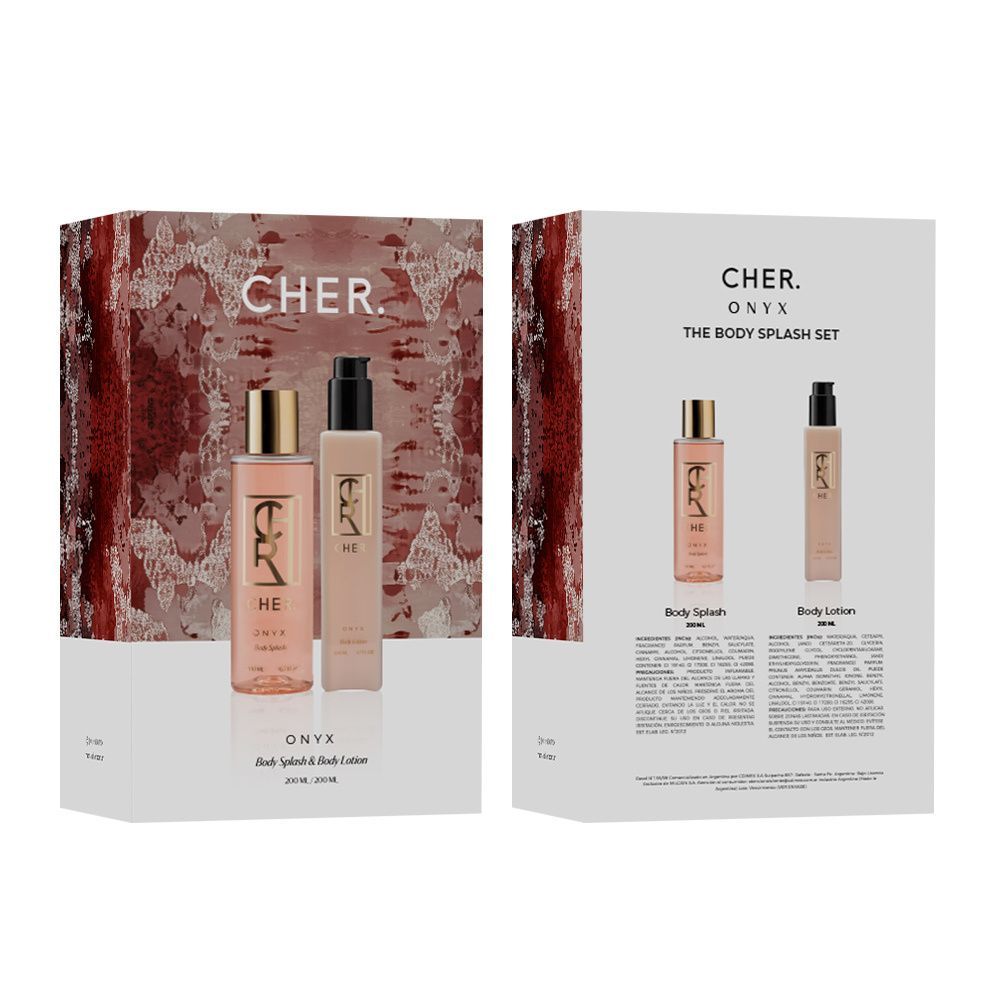 Set Cher Onyx Body Splash 200 ml + Body Lotion 200 ml