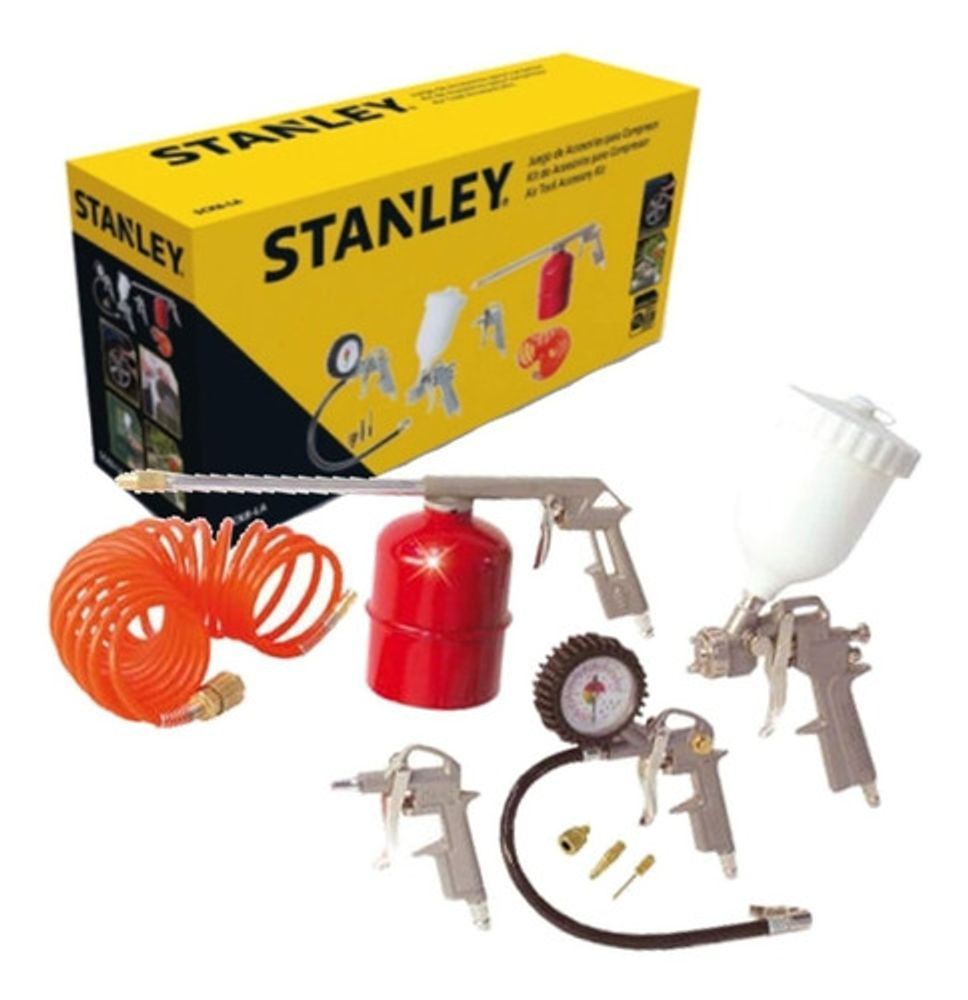 Kit Para Compresor De Aire Stanley 8 Piezas