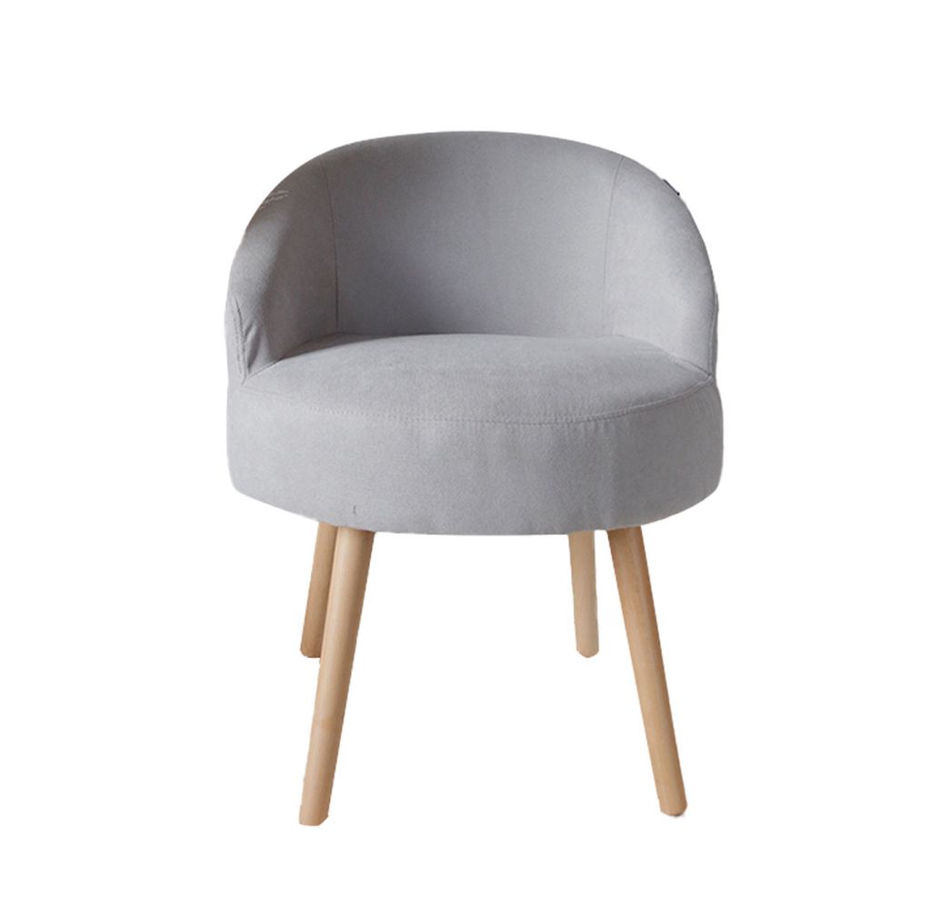 Silla Butaca Living Tapizada Moderna Zamibia Daisy Grey