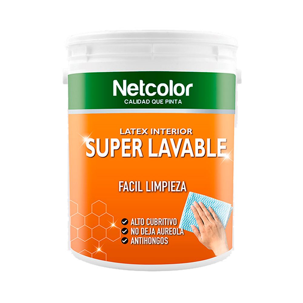 Látex Interior Super Lavable Netcolor 10 Lts