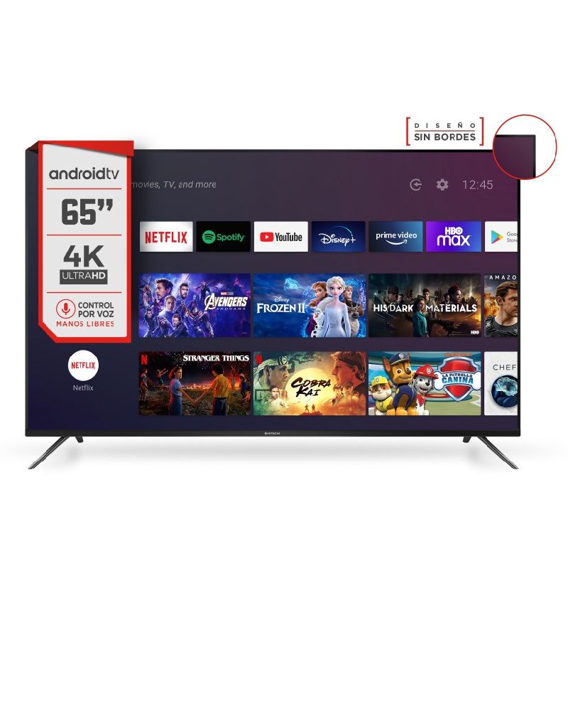 TV Smart 65 Pulgadas Hitachi LED 4K UltraHD Frame less - Manos Libres ...