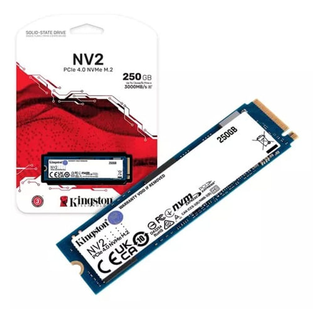 Disco Estado Solido Ssd 250gb Kingston Nv2 M.2 2280 Nvme 4.0