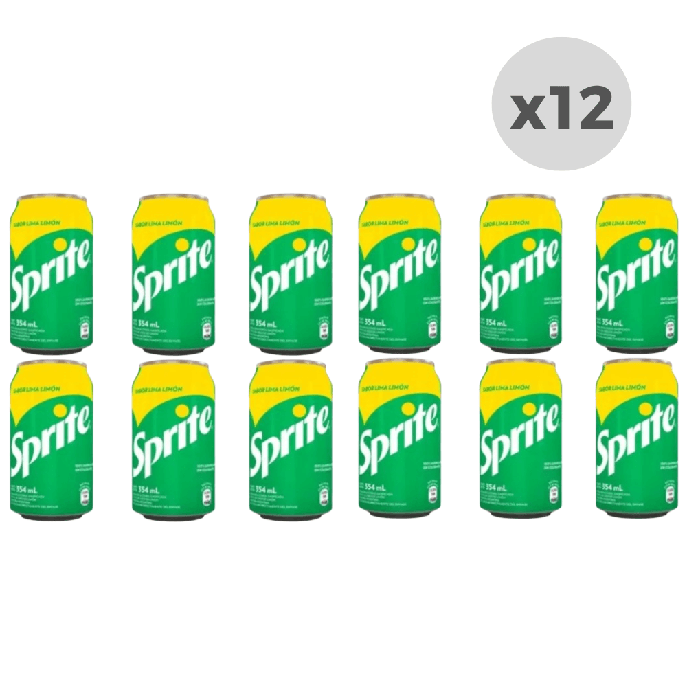 Sprite Lima Limón Lata 354ml x12