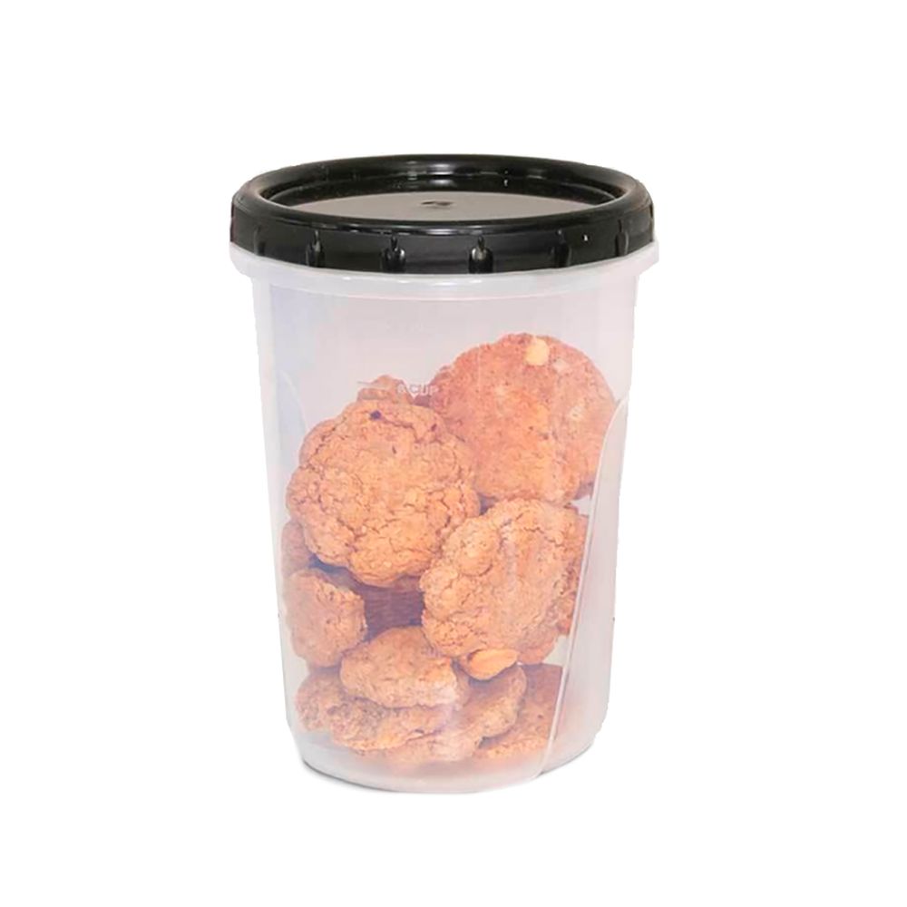 Tarro Contenedor Ring Star 1900ml Tapa Negra - Colombraro