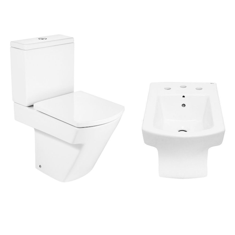 Inodoro con mochila bidet Roca Hall Doble descarga EG