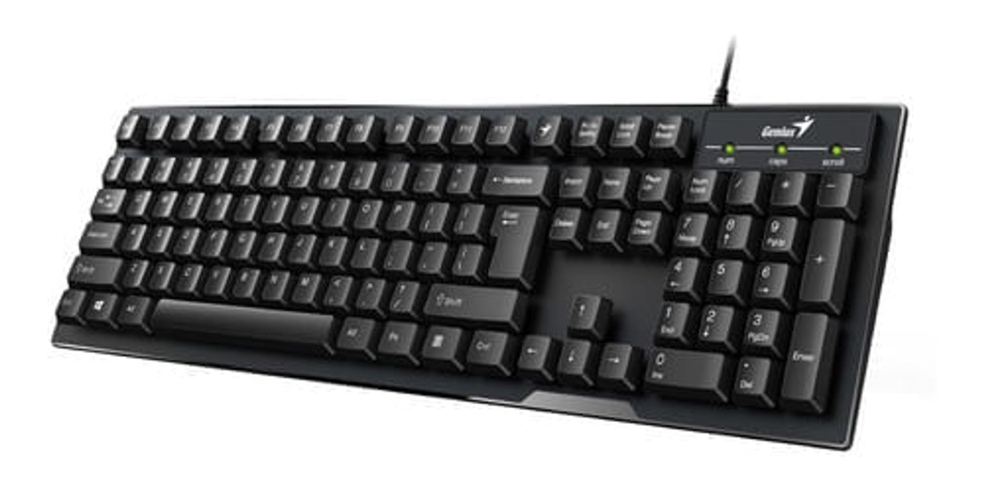 TECLADO GENIUS KB-116 USB PARA PC CALM BLACK TECLAS CONCAVAS