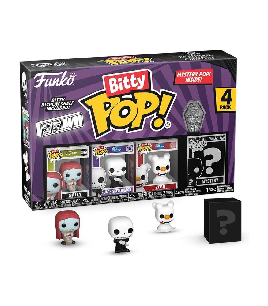 Funko Pop Playset Bitty Pack X4 Disney TNBC Sally