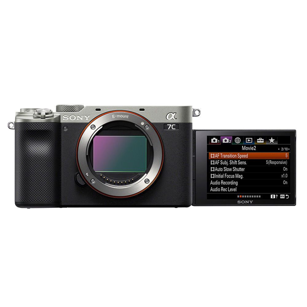 Camara compacta full frame Sony Alpha 7C ILCE 7C color plateado