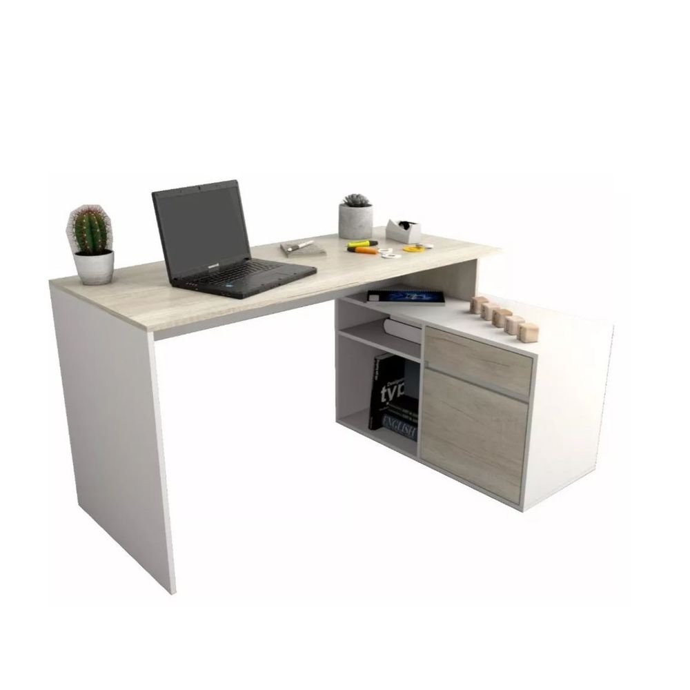 Escritorio Mesa De Computacion/PC En L O Recto Funcional Para La Oficina U El Hogar Juvenil ...