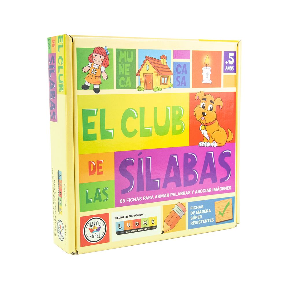 Juego De Mesa Didáctico El Club De La Silabas Armar Palabras