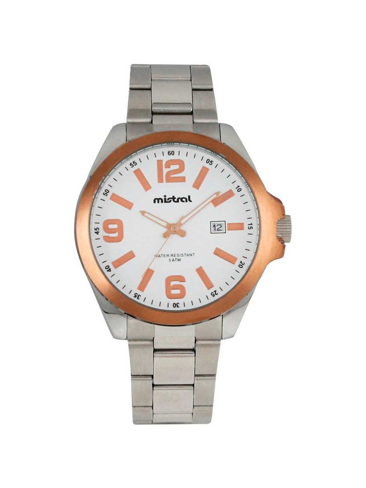 Reloj Mistral GMT-6657 7C-Plateado con Dorado