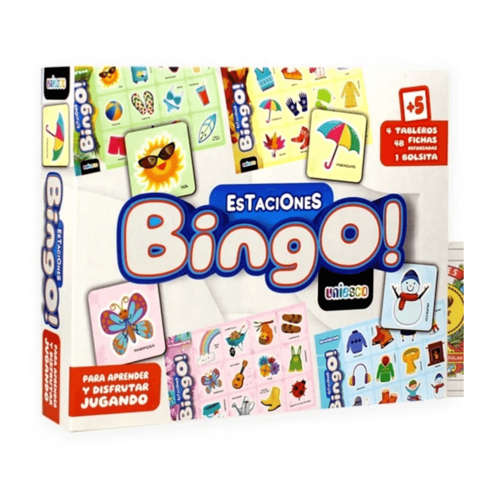 Juego De Bingo Uniesco 8001/8002 Estaciones
