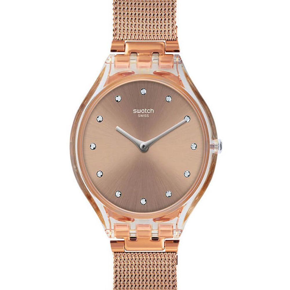 Reloj Mujer Swatch Skindesert Acero Rose Pulsera