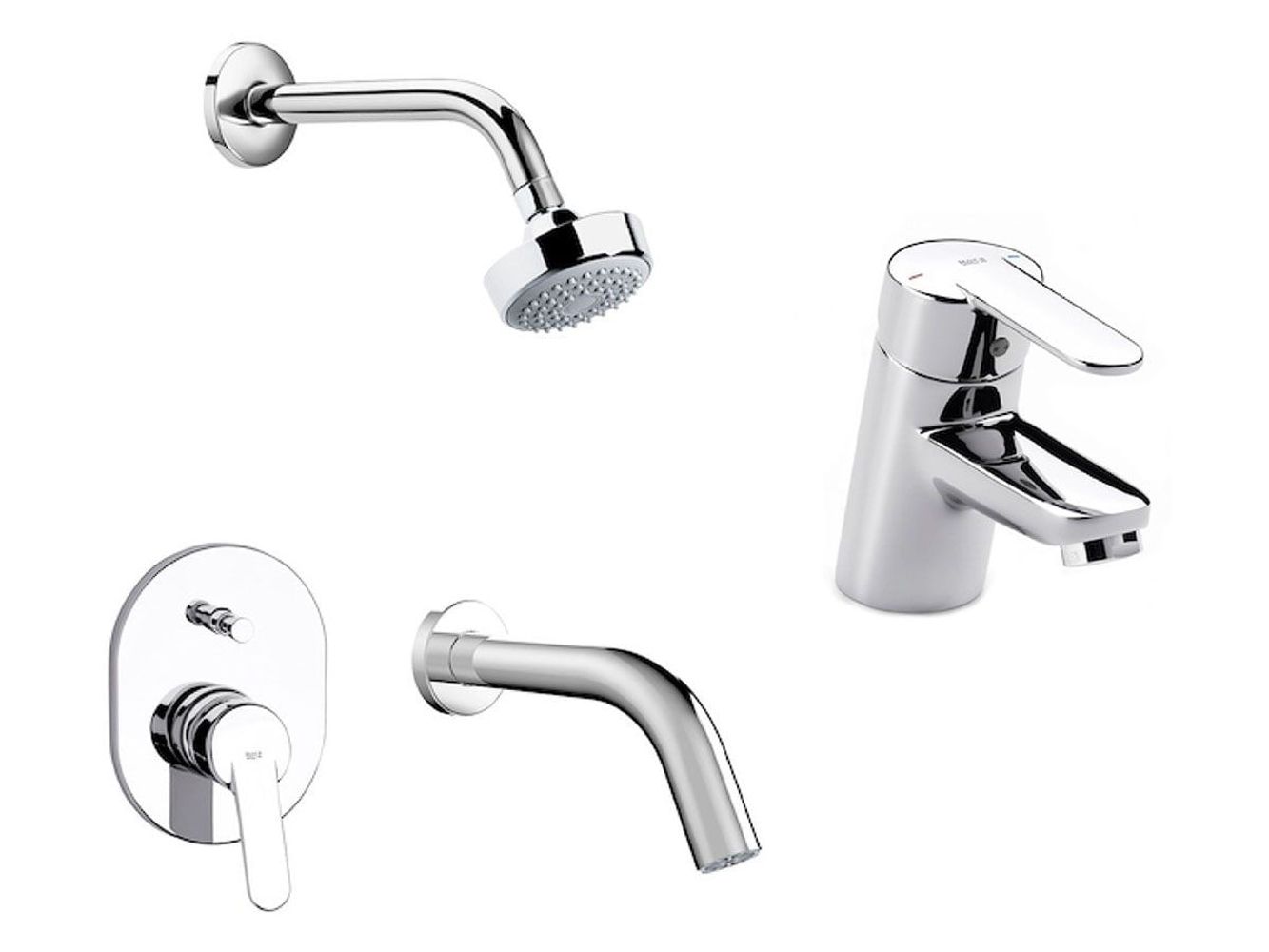 GRIFERIA LAVATORIO DUCHA ROCA VICTORIA EMBUTIR