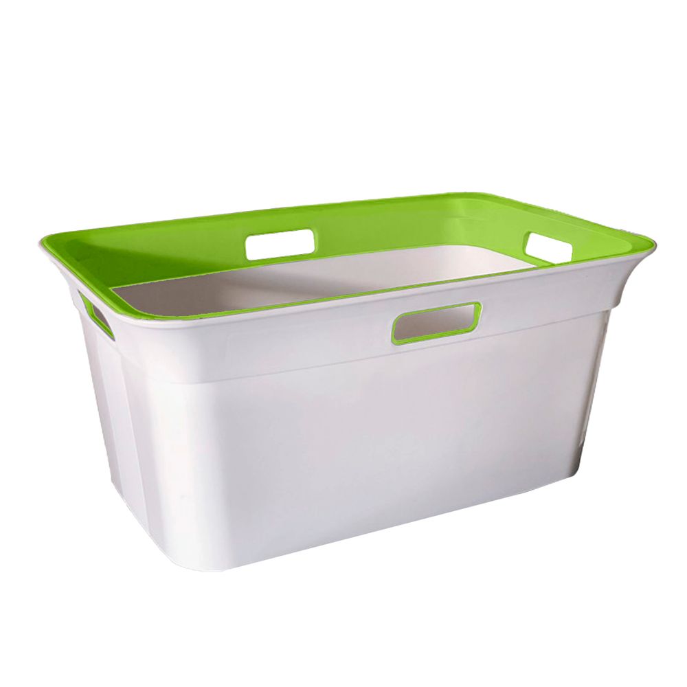 Canasto Organizador Para Ropa Laundry Verde Colombraro