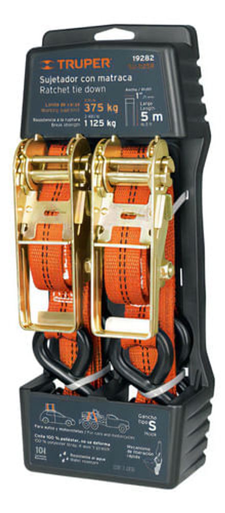 Juego De Sujetadores Matraca Truper 19282 Carga Max. 1125kg