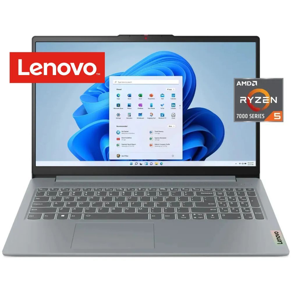 Notebook Lenovo SLIM 3 15.6" 15AMN8 AMD Ryzen 5 256GB SSD 8GB Ram ...