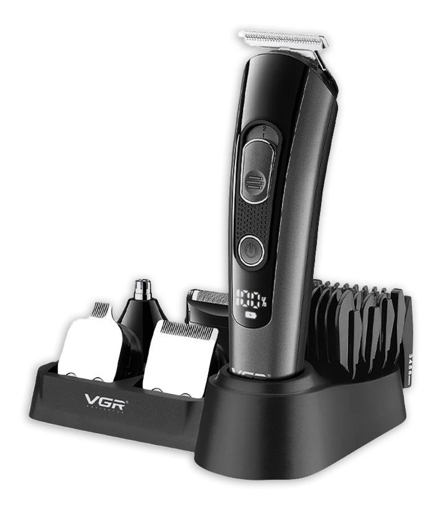 Maquina Corta Pelo Barba Trimmer Vgr V-175 Grooming 5 En 1