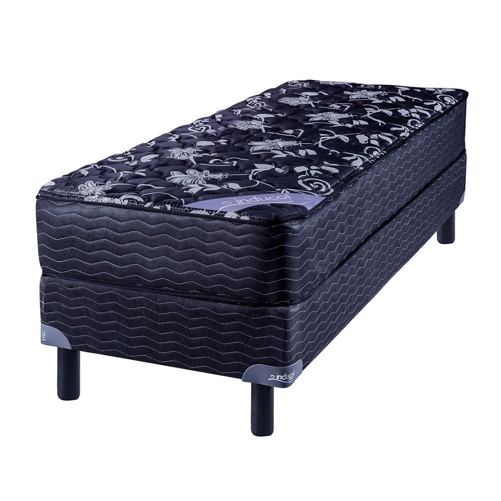 Colchón y Sommier de Resortes 1 Plaza Inducol Célebes 80 x 190 cm