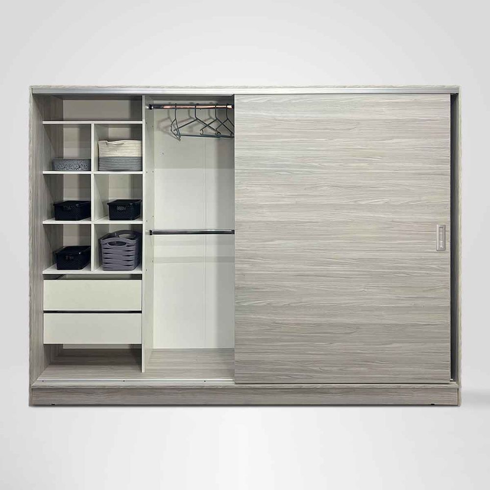 Placard Puertas Corredizas 240 X 56 X 180 Todo Jacarandá 8240 Cubos ...