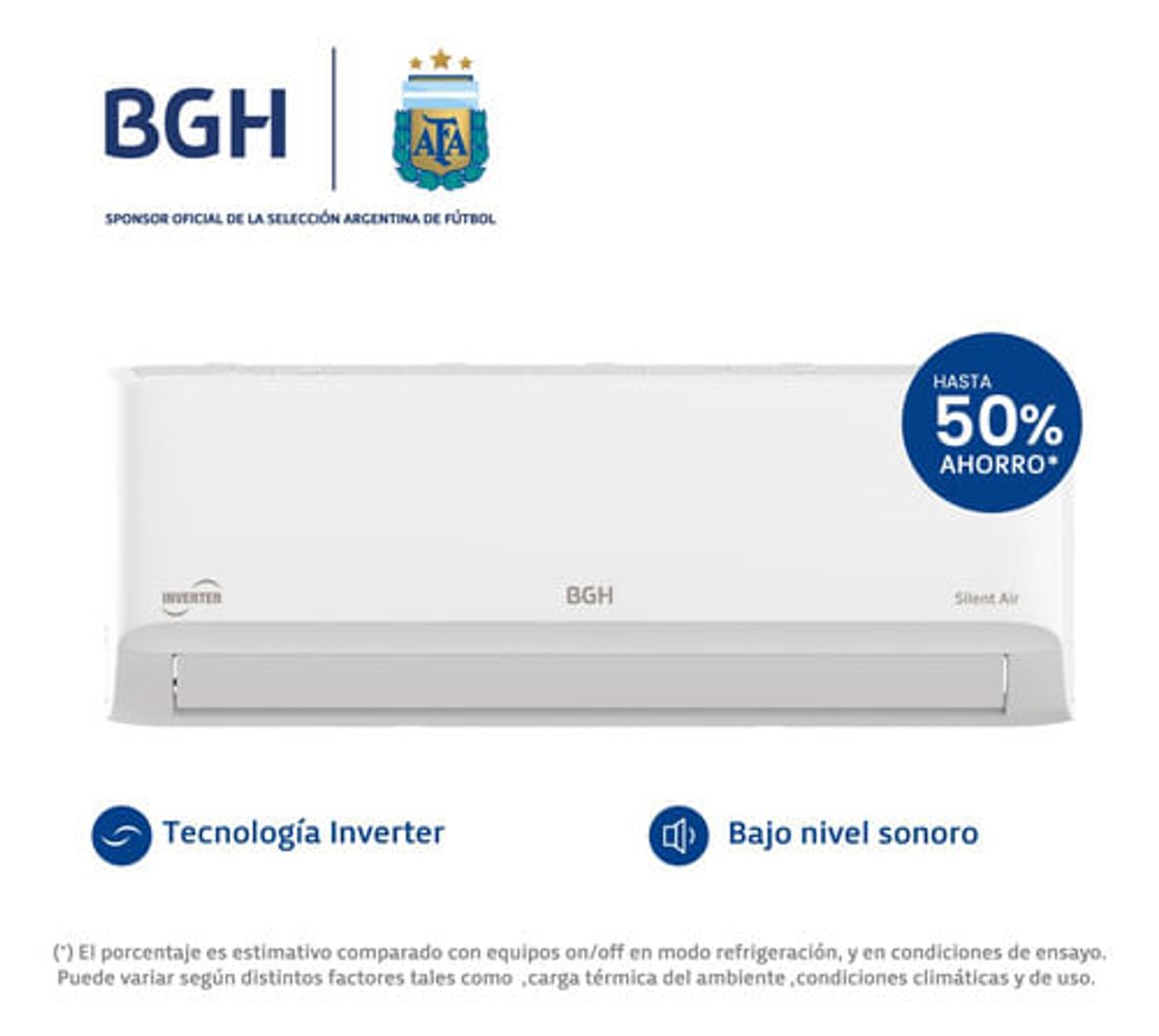 Aire Acondicionado Frío/calor Bgh Inverter 3000f Bsi35wcjw