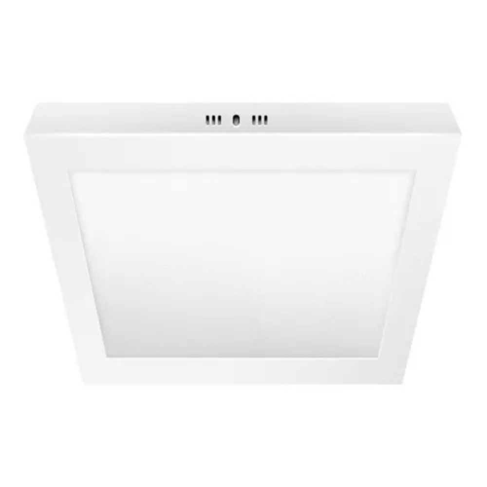 Plafon Led 40x40 36w Moderno Blanco Chato Frio 2880lm