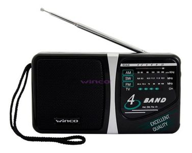 Radio Portátil Winco W223g Gris Am/fm Antena Telescópica