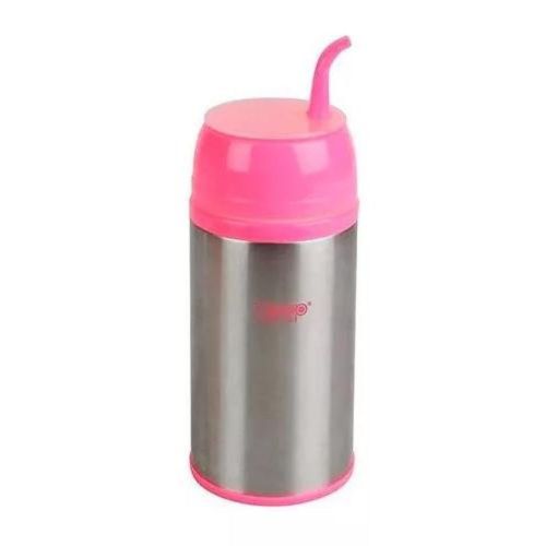 Termo Mate Listo Autocebante Keep Travel 400ml Acero Inox Rosa